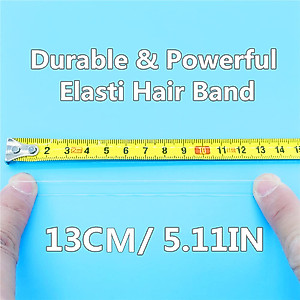 Tesvyns 1500pcs Mini Hair Rubber Bands, Non-slip Rubber Hair Bands for Girls, Elastic Hair Ties(0.5 inch) Clear