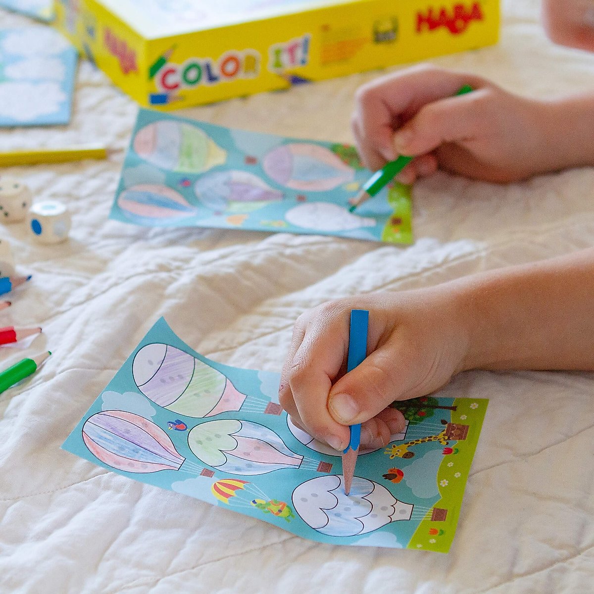 HABA Color It! - A Roll & Write Coloring Game with 2 Variants