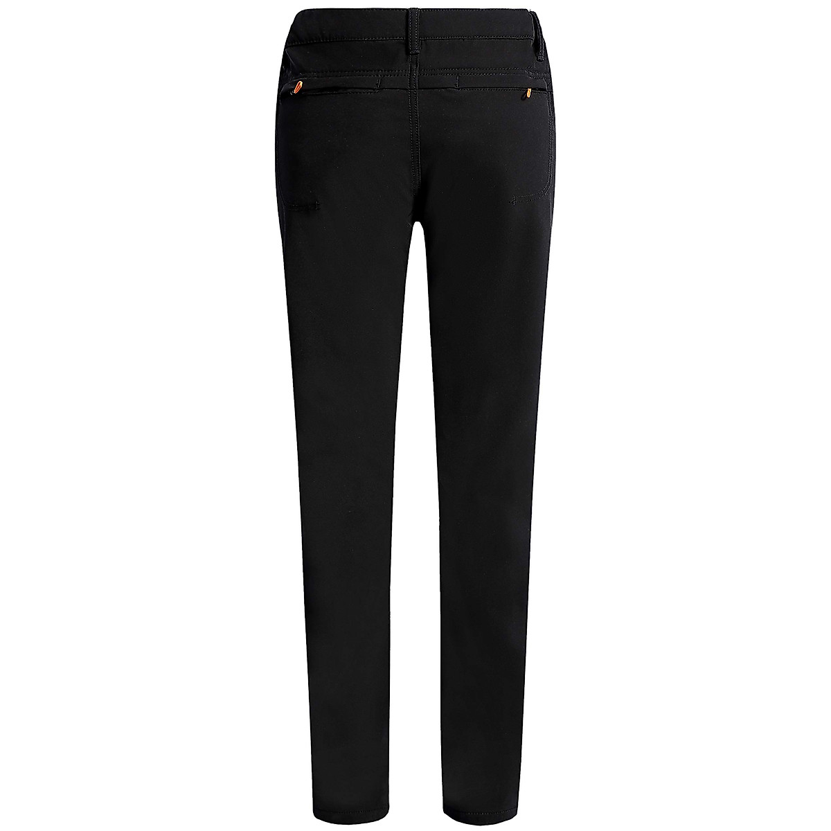 Camii Mia Women's Winter Warm Outdoor Slim Windproof Waterproof Ski Snow Fleece Hiking Pants (28W x 30L, Black)