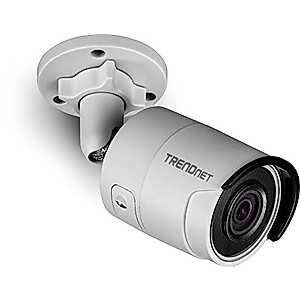 TRENDnet Indoor/Outdoor 8MP 4K H.265 120dB WDR PoE Bullet Network Camera, TV-IP1318PI, IP67 Weather Rated Housing, SmartCovert IR Night Vision up to 30m (98 ft.), microSD Card Slot