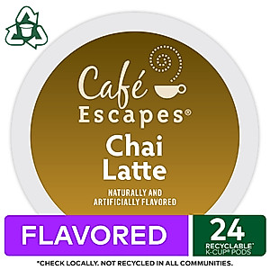 Café Escapes Chai Latte Keurig Single-Serve K-Cup Pods, 24 Count