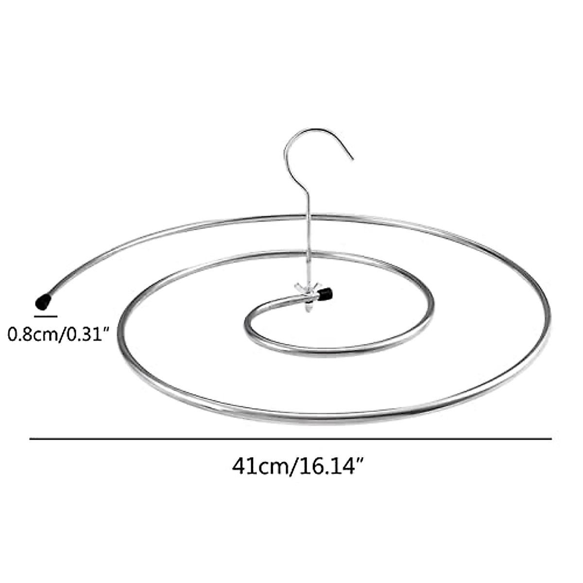 ljhnba Drying Rack Cloth Hanger Home Bed Sheet Blanket Hook Rotating Cloths Rack Stainless Steel Spiraling Drying Rack Drying Racks for Laundry