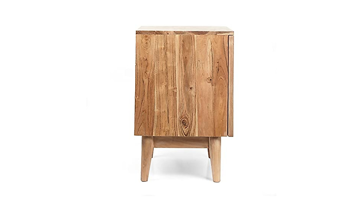 Christopher Knight Cooney Nightstand in Natural - Boho Chic Design