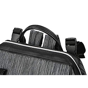 Bananafish Diaper Bag - Multi-Function Design Nappy Bag for Baby Care or Travel - Carry or Wear as Backpack - Large Capacity in Trendy, Stylish Design, Dark Grey