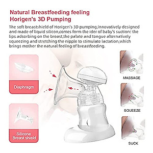 Horigen 3D Wide Neck Soft Breast Pump Parts for Horigen Pumps Spectra S1 Spectra S2 Medela Pumps, 29mm Flange Available (29mm)