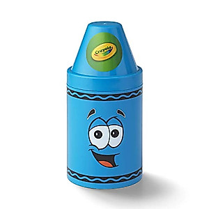 Crayola Storage Large Tip– Colorful Tip Character Storage Box, Creative Container For Kids Arts And Crafts Supplies, Stationeries, Small Toys And Keepsakes - Cerulean, Kids 3.5 Years And Up