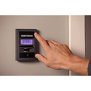 Craftsman 1/2 HP Smart myQ Smartphone Controlled-Belt Drive, Wireless Keypad Included, Model CMXEOCG572, Red Garage Door Opener