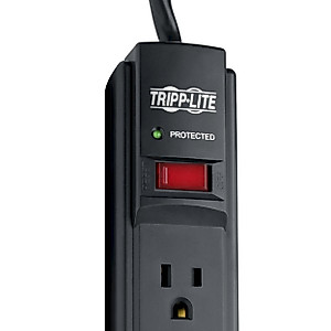Tripp Lite 6 Outlet Surge Protector Power Strip, 6ft Cord, 790 Joules, Black, $20,000 INSURANCE (TLP606B)