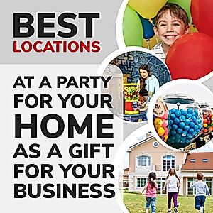 Candy Dispenser - Home Vending Machine - Red and Yellow Candy Vending Machine Without Stand - Candy Machine Dispenser - Nuts Pet Food Vending Dispenser