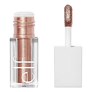 e.l.f. Liquid Metallic Eyeshadow, Gel Formula, High-Impact Multi-Dimensional Finish, One-Swipe Coverage, Comet, 0.1 Fl Oz (3mL)