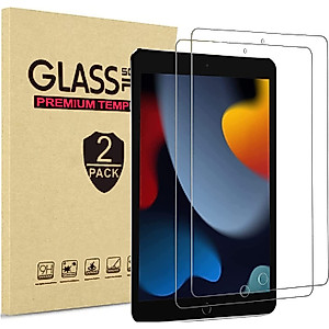 Lnuyefn [2 Pack] Screen Protector For Galaxy Tab A 10.1 Inch 2019 Model SM-T510/T515/T517, Tempered Glass Screen Film Guard For Samsung Tablet Tab A 10.1 Anti-Scratch 9H Hardness Bubble-free Clear