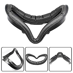 CALIDAKA Vr Facial Interface Bracket Compatible with Oculus Quest 2, Universal Pu Leather Foam Face Guard Pad, Washable Replace Face Pads Accessories Detachable Face Protector Pad