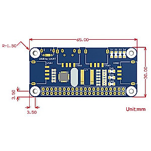 4 Port Raspberry pi USB HUB HAT Onboard USB to UART Compatible With USB2.0 1.1 For Raspberry Pi Series Board Serial Debugging