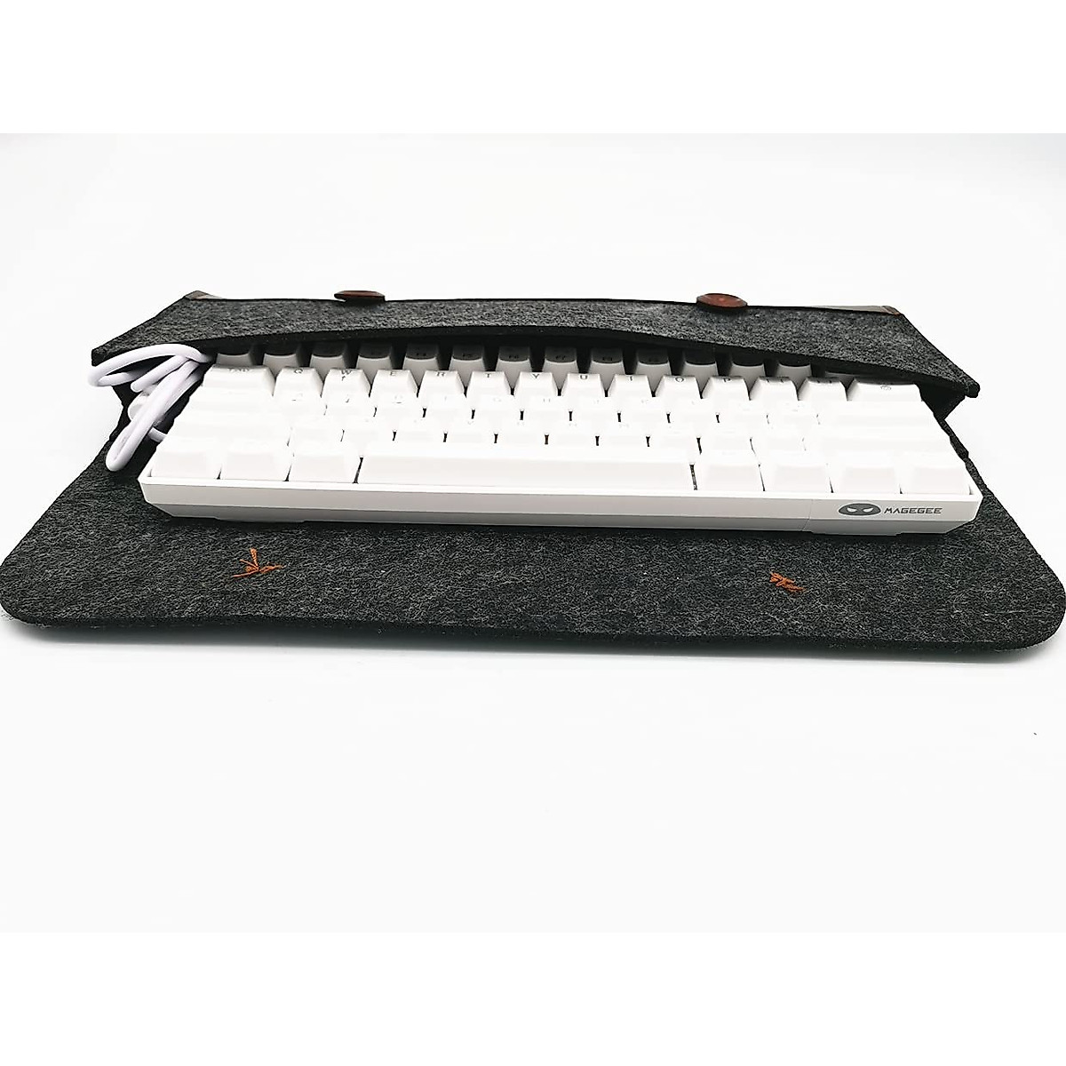 MECHKYP Keyboard Case Travel Bag Game Keyboard Storage for Mechanical Gaming Keyboards 60%/87 TKL/104/108 (S (60% keyboard up to 13.8inch))