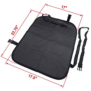 HTTMT- Waterproof Home Chair Car Seat Back Protector Child Kick Guard Mat Protects Shan [P/N:ET-CAR-MAT001]