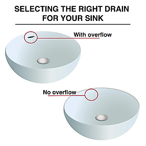 Keeney K820-72BN 1-1/4-in Plastic Push Button Sink Bathroom Drain with Overflow, Brushed Nickel