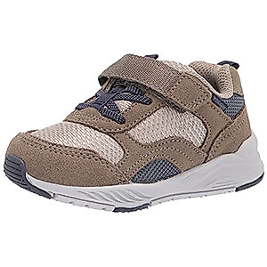 Stride Rite Boy's Made2Play Brighton Athletic Sneaker, Taupe, 13 Little Kid