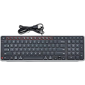 Contour Design Balance Keyboard – Wired, Ergonomic Design - Compact Size, Adjustable Tilt to Support Wrist Strain, Plug & Play PC/Mac
