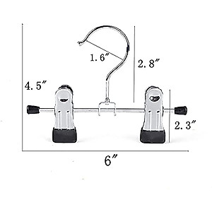 20 pcs Adjustable Seddex Shoe Rack Pet Baby Pants Folder Multi Functional Portable Travel Laundry hat Heavy Duty Laundry Hooks Socks Holder Double Clip Boot Hanger (20)