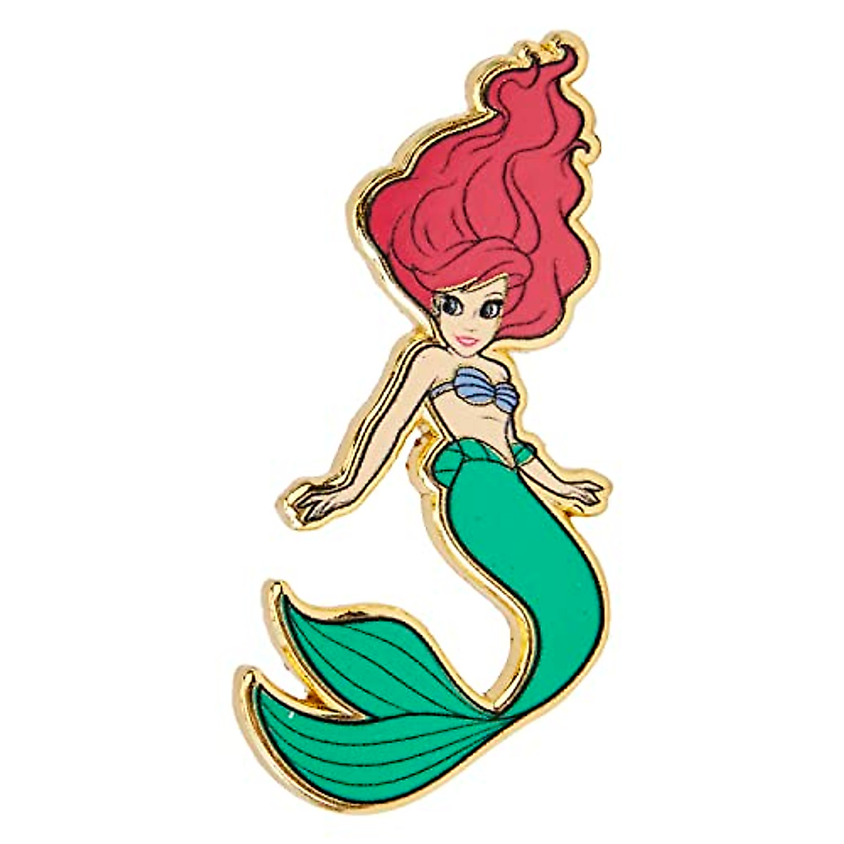 Loungefly Disney The Little Mermaid 4-Piece Pin Set (Ariel, Flounder, Sebastian, Ursula), Amazon Exclusive