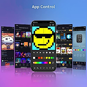 Divoom LED Light Display Panel Suit for RGB Light Bars,with Smart App Control Cool Animation Desk Setup for PC, TV, Gaming Room Decor