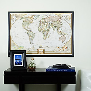 Craig Frames Wayfarer, Executive World Push Pin Travel Map