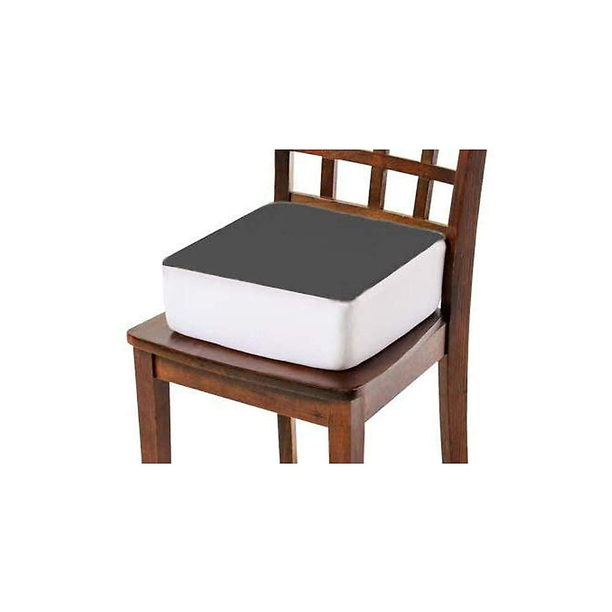 Comfort Finds Rise with Ease Seat Cushion - Thick Firm Chair Cushion Booster - Extra Thick Foam Pad for Home, Patio, Office and Car Seats - Extra Supportive Lift - 15.5 X 18 X 5 - Gray