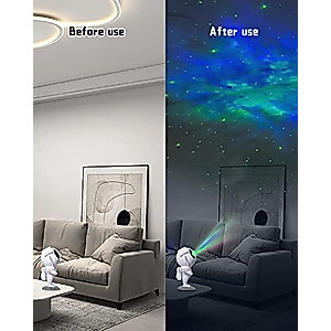 JCC Astronaut Galaxy Projector, Astronaut Space Star Light Projector for Kids, 360° Adjustable Starry Night Light Projector for Bedroom with Timer and Remote, Christmas Birthday Best Gift for Children