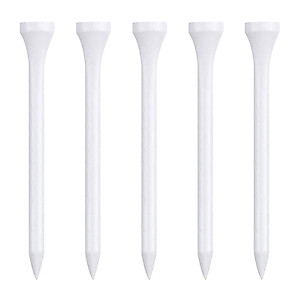 Zivisk Wooden Golf Tees 3-1/4" 100 Count 83mm White
