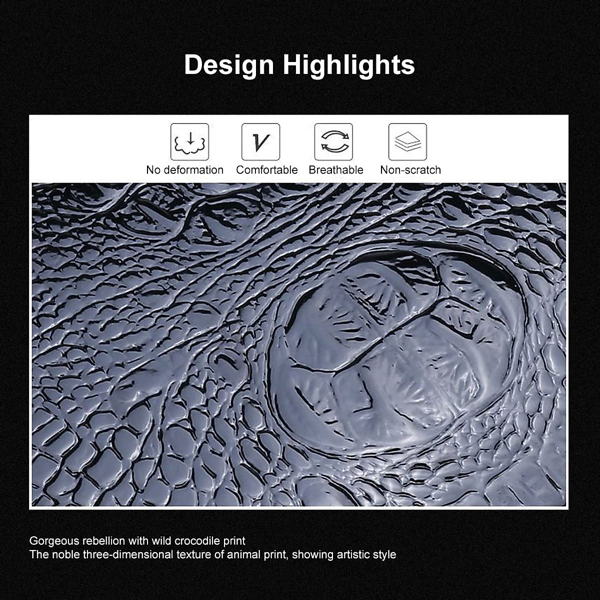 DAISHA Large Capacity Clutch Bag Purse,Business Wristlet Wallets for Men,Imitation crocodile leather texture Handbag Wallet.