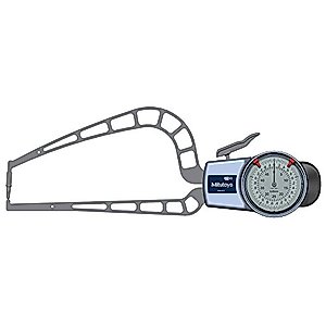 Mitutoyo 209-912 Caliper Gauge with Ball Jaw, 0-50 mm Range, -0.05 mm Accuracy, 0.05 mm Resolution, White Face