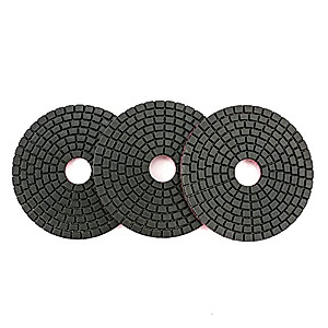 Z-Lion Dimoand 3 Step Polishing Pad 4" Abrasive grinding wheel 3-Pcs Step 2 for Granite Marble