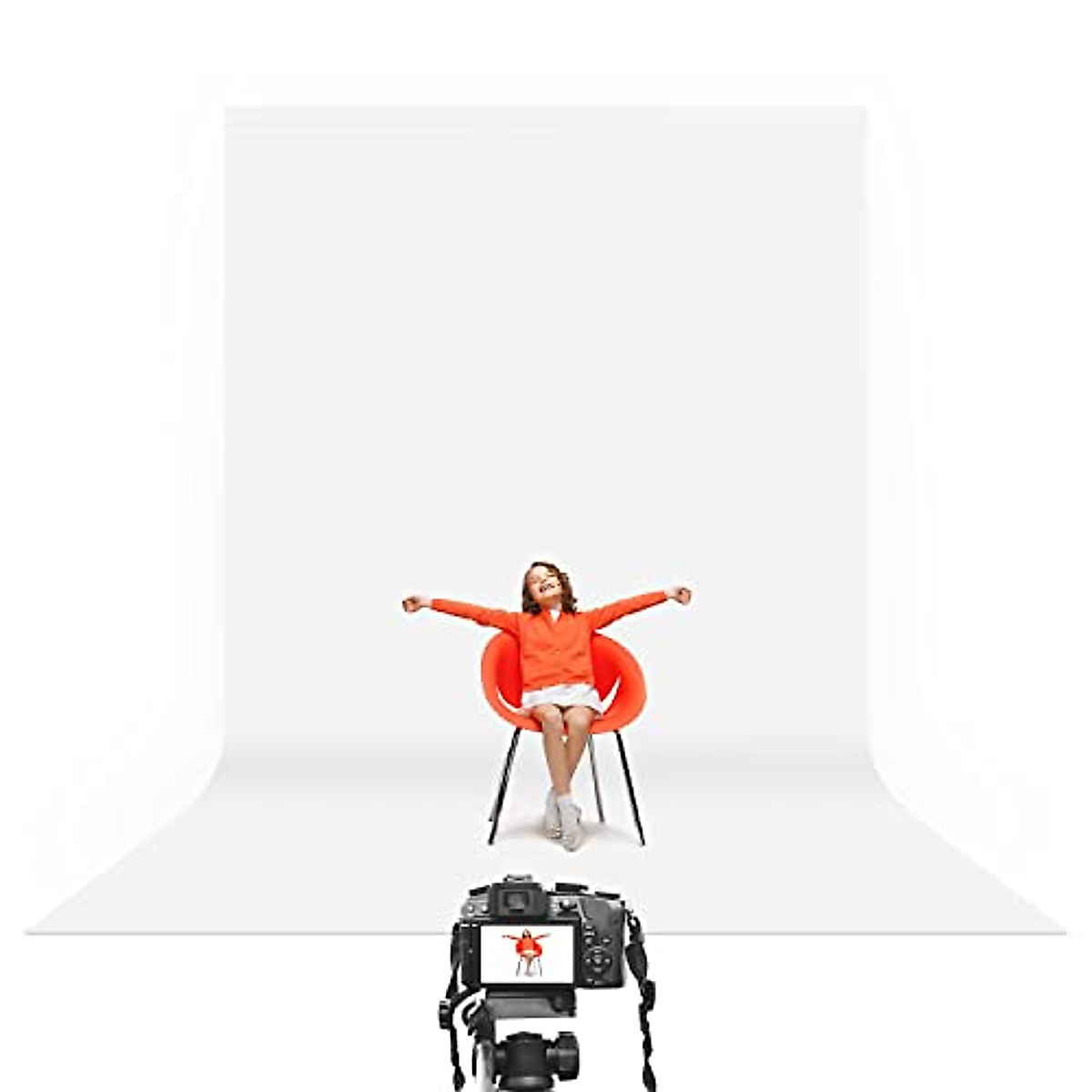 Julius Studio 10 x 20 ft. White Chromakey Photo Video Studio Fabric Backdrop, Background Screen, Pure White Muslin, Photography Studio, JSAG210