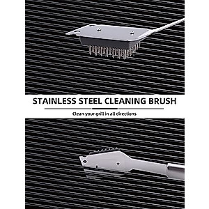 POLIGO Grill Tools Set,25Pcs Stainless Steel Grilling Accessories with Portable Case,Spatula, Tongs&Meat Knives and Fork for Dad Gifts,Professional BBQ Tools Set for Men Outdoor Camping/Backyard