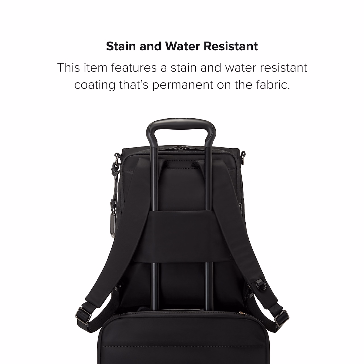 TUMI Voyageur Leigh Backpack/Tote - Black/Gunmetal