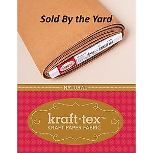 C&T Publishing Kraft-tex Paper Fabric Natural 19" Wide by The Yard