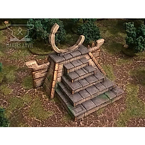 EnderToys Forgotten Temple Portal by Makers Anvil, 3D Printed Tabletop RPG Scenery and Wargame Terrain for 28mm Miniatures