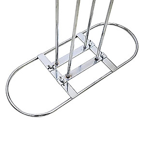Chrome Plated Metal Hanger Stacker Holds 50-70 Hangers, Organize Wood, Metal and Plastic Adult Size Hangers for Pants and Shirts (Quantity 1) (1)