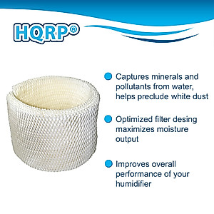 HQRP Wick Filter Compatible with Aircare Maf2, Ef2, MA0800, MA0600; Kenmore Sears 15508, 03215508000p, 15408, 154080, 17006, 29706 Humidifier