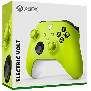 Microsoft QAU-00001 Xbox Wireless Controller Shock Blue Bundle with Wireless Controller for Xbox Series X/S - Electric Volt