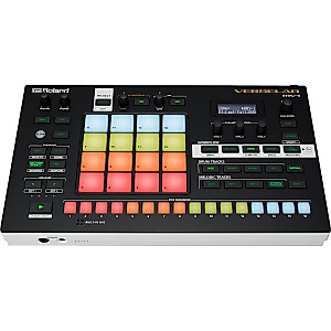 Roland VERSELAB MV-1 ZEN-Core Professional Song Production Studio for Songwriters and Singers. 4x4 pads and TR-REC Step Sequencer for drums, basslines, and melodic parts.