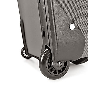 U.S. Traveler Rio Rugged Fabric Expandable Carry-on Luggage Set, Grey, 2 Wheel