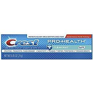 Crest Toothpaste, Pro Health Clean Mint Paste, Travel Size (0.85 oz) - Pack of 12