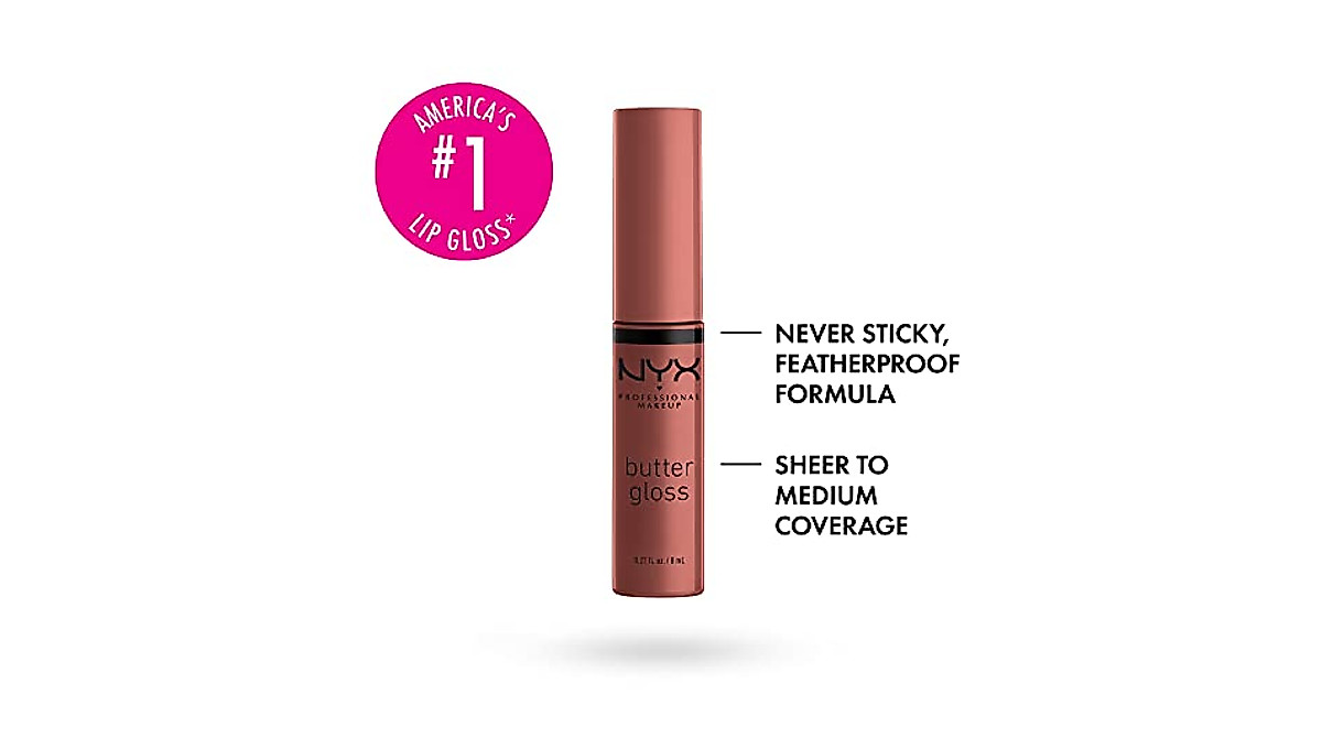 NYX Butter Gloss Praline - Non-Sticky Hydrating Lip Shine
