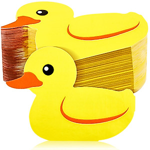 Henoyso 100 Pcs Rubber Duck Paper Napkins Duck Napkins Cute Party Napkins Rubber Duck Party Supplies for Birthday Baby Shower Dinner Picnic Summer Parties Table Decorations Favors