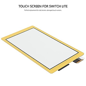 Oreilet Game Console Screen, Durability Excellent Process Glass Screen for Electronic Games for Game(Yellow)