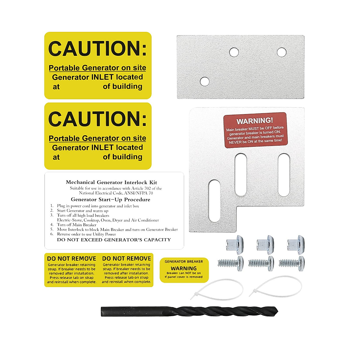 Hoypeyfiy Square D Generator Interlock Kit for Homeline 150 200, SD200A 1 3/8 inches Installation Space