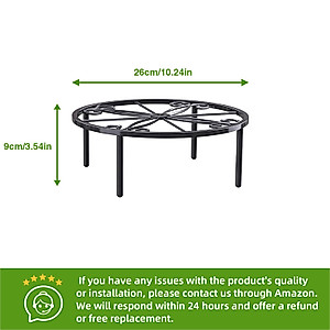 bussdis 10.24IN Short Plant Stand-Heavy Duty Flower Pot Stand, Potted Plant Holder, Anti-rust Metal Plant Pot Shelf for Room Indoor and Outdoor Courtyard, Gardens.