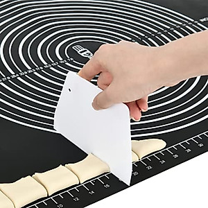Non-slip Silicone Pastry Mat Extra Large 28''By 20'' for Non Stick Baking Mats, Table/Countertop Placemats, Dough Rolling Mat, Kneading/Fondant/Pie Crust Mat By SUPER KITCHEN