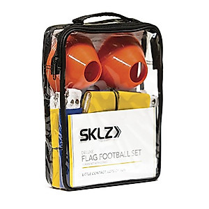 SKLZ Flag Football 10-Player Deluxe Set with Flags, Belts, and Cones, Multi, One Size